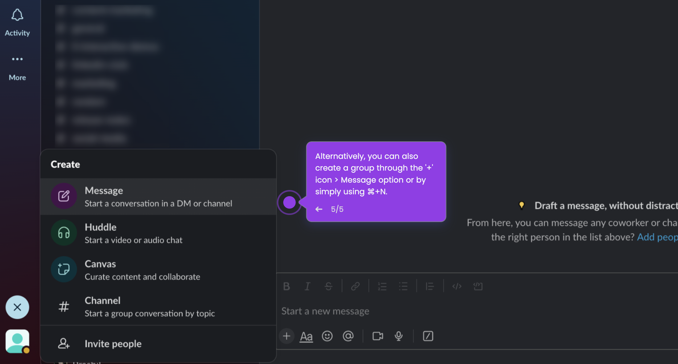 How to Create Group Chat in Slack - 1 Minute Interactive Guide